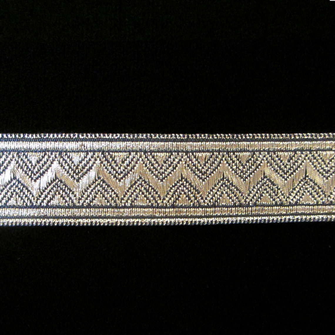 808 Metallic Galloon Trim chevron 3/4 19mm - Etsy