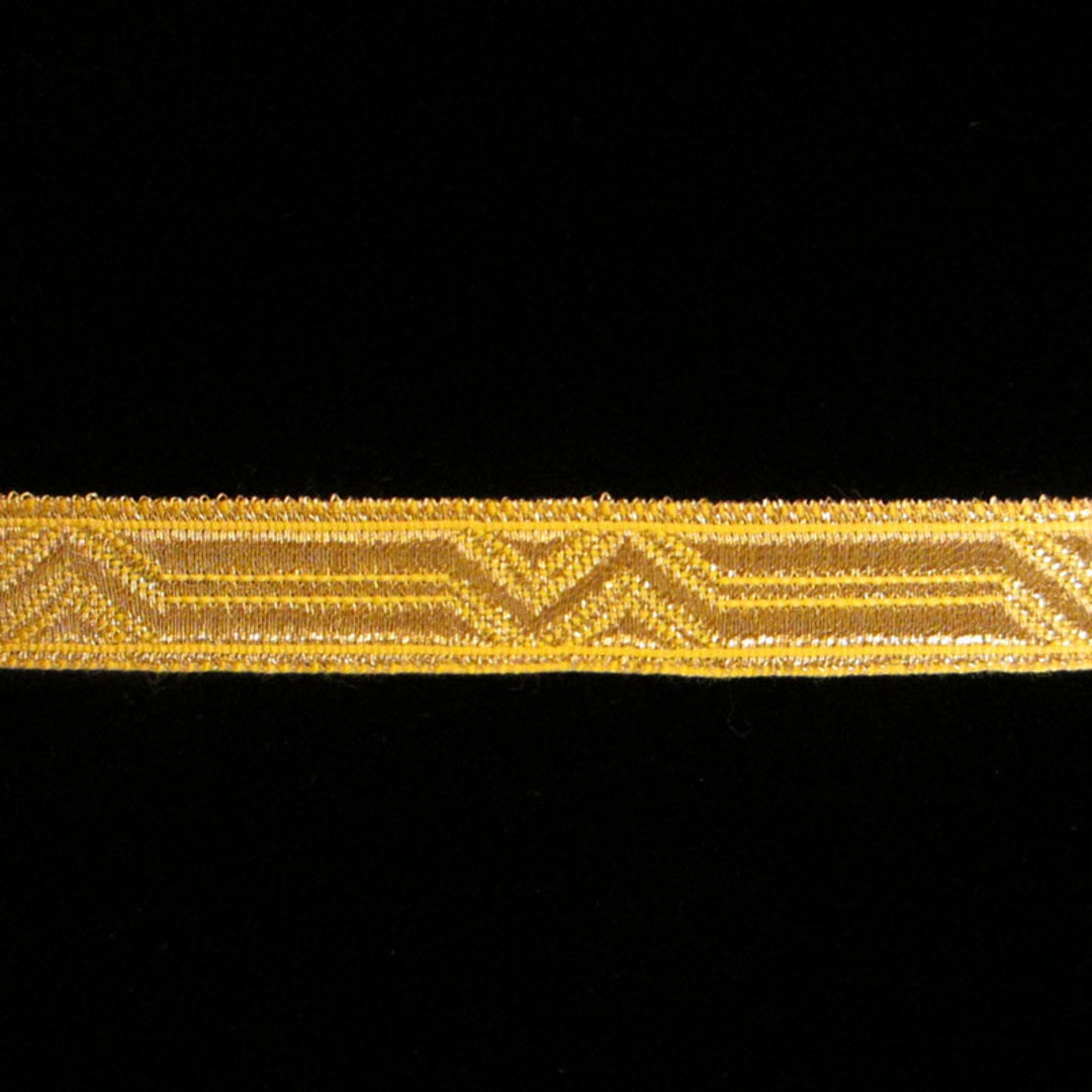 804.2 Metallic Galloon Trim "britannia" Bright Gold 3/8" (9mm ...
