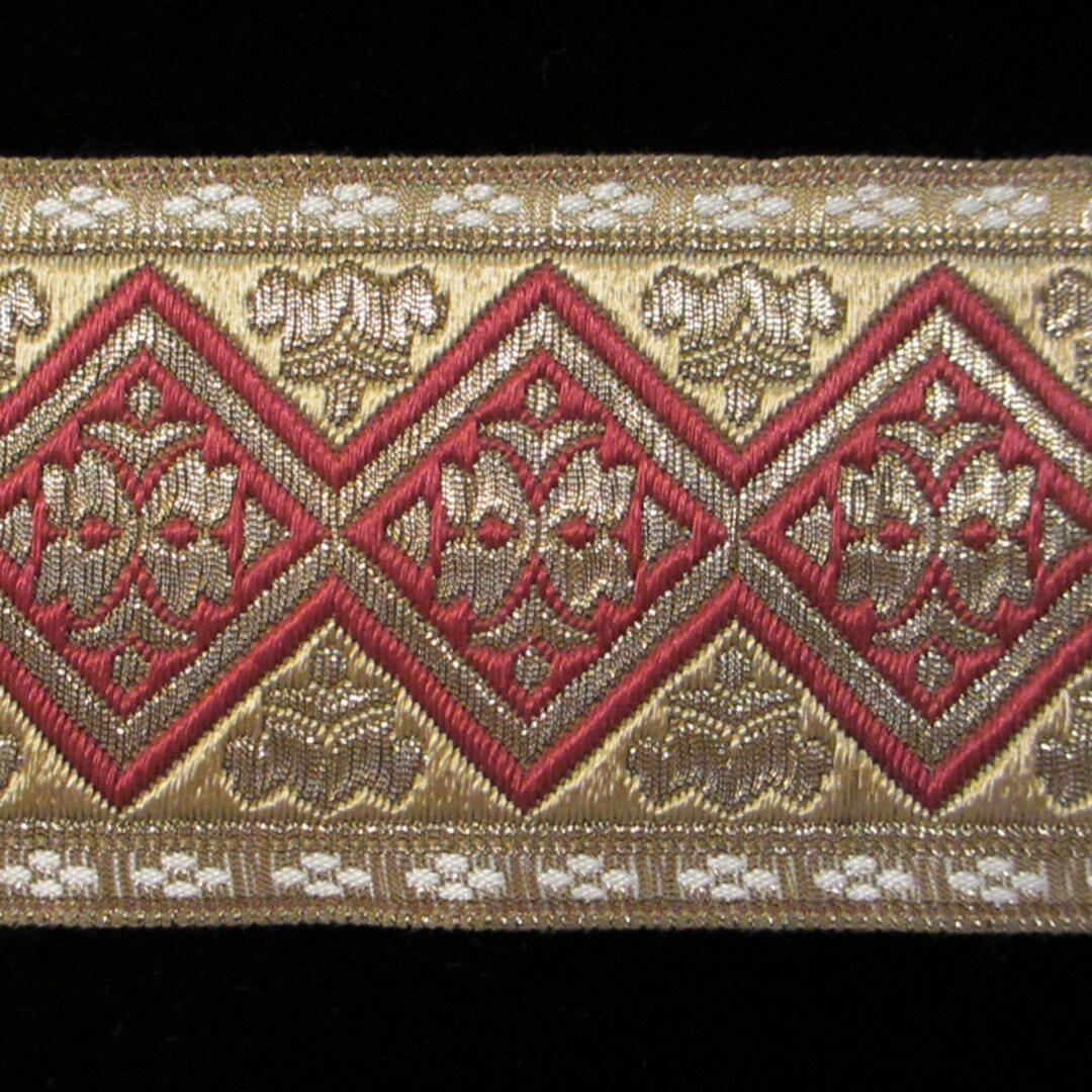 843.3 Metallic Galloon Trim "hampton Court" - 2-3/16" (57mm), Gold ...