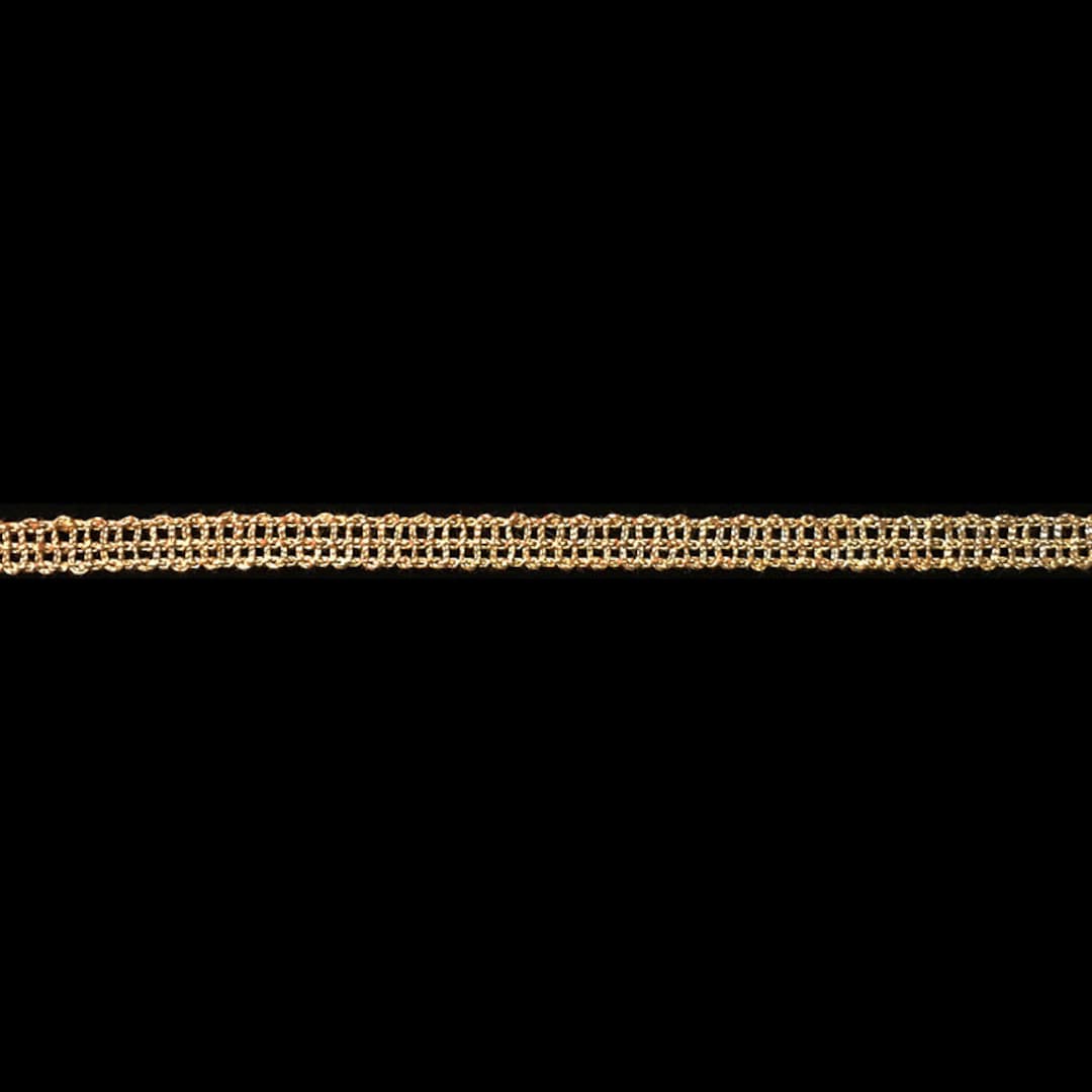 604.2 Metallic Gimp Trim - Ladder Antique-gold 3/8" (9mm), Antique Gold ...