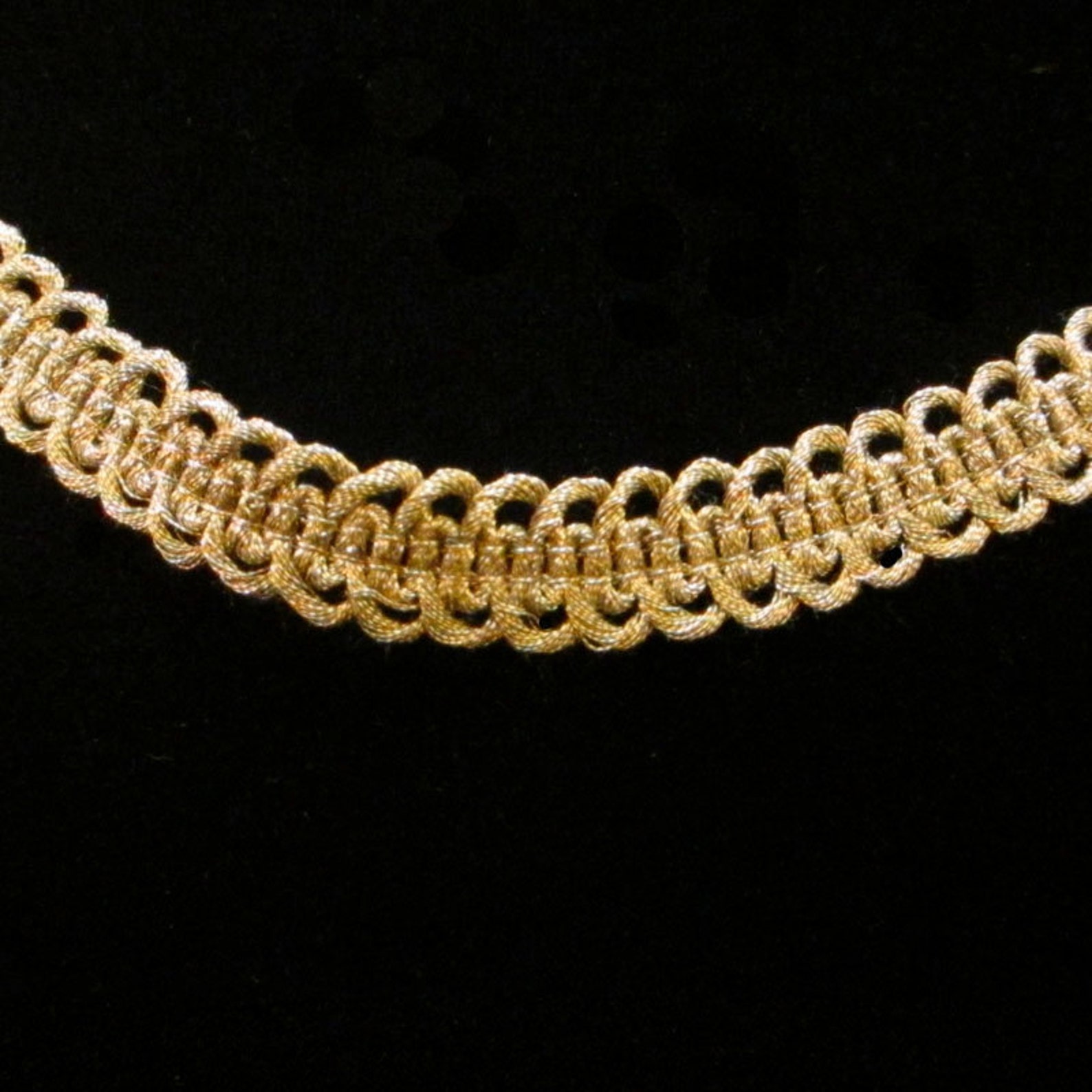 662 Metallic Gimp Trim - "military Gimp - Double Loop" Antique-gold - 1 ...