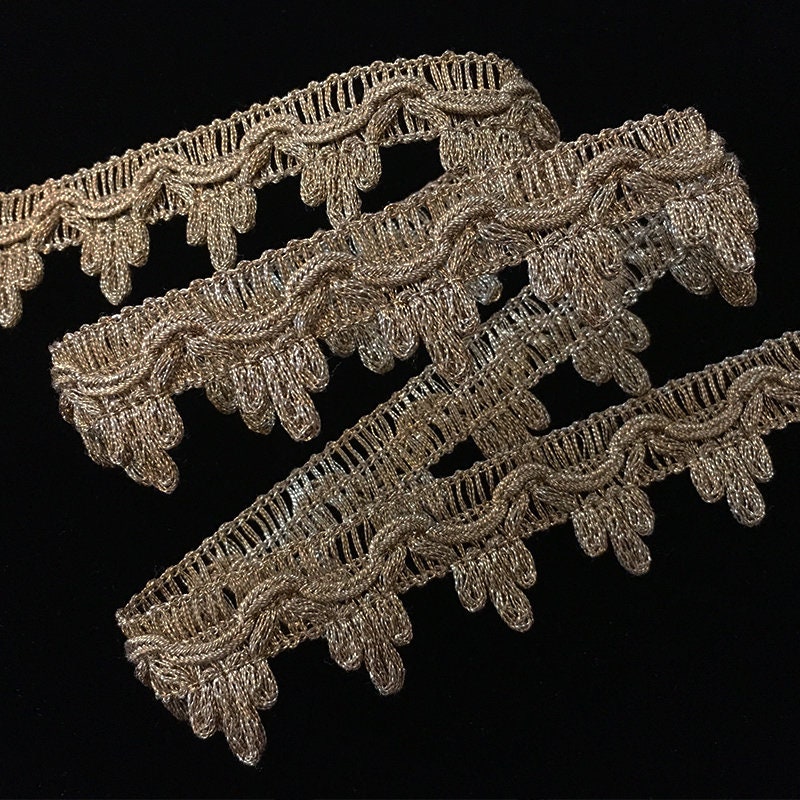 737.2 Metallic Gimp Trim Single Icing Antique-gold | Etsy
