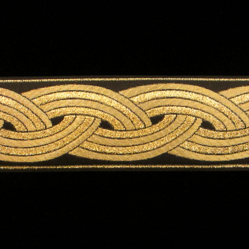 457.2 Scandinavian ribbon jacquard trim Viking | Etsy