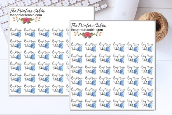 Stickers Cinema Ticket Printable Planner Stickers Silhouette Cut Files ...