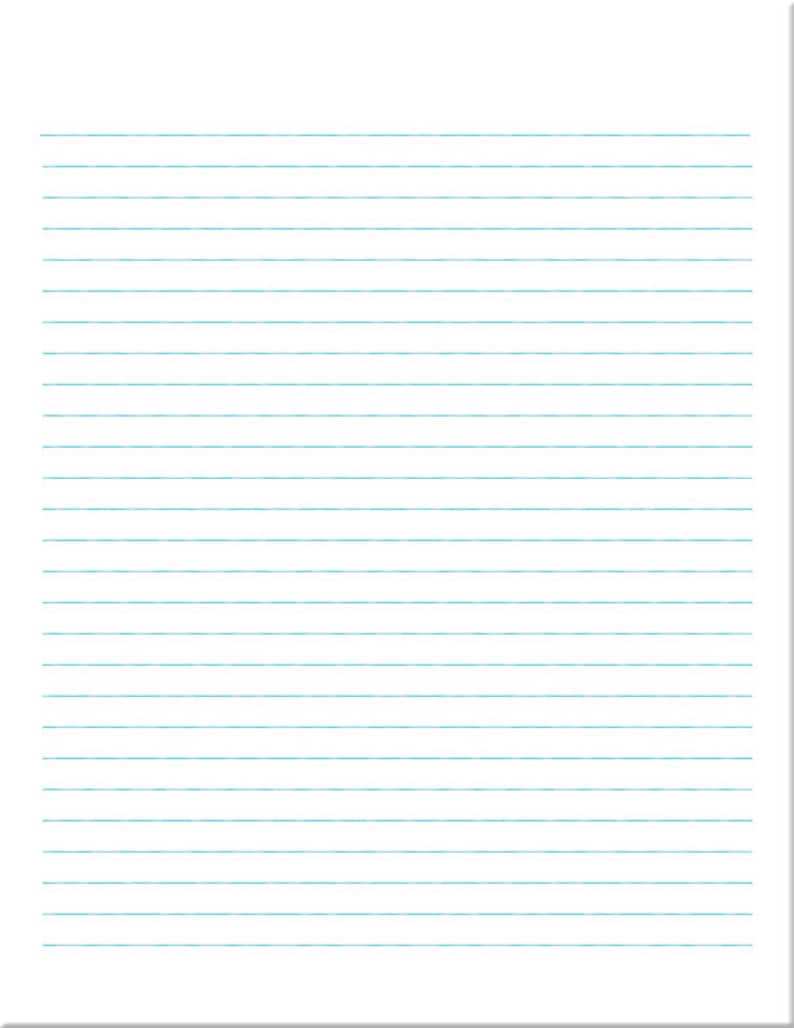 Shades of Blue and Teal / Writing Paper / Digital Journal | Etsy