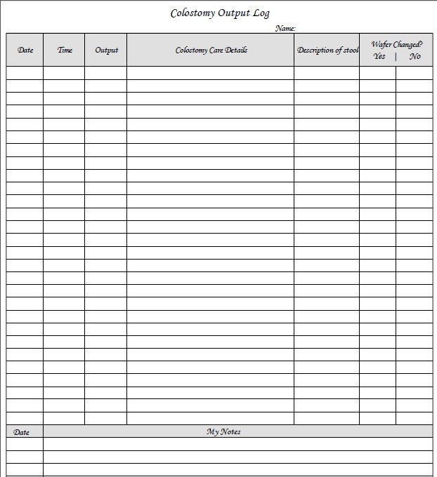 Fillable Colostomy Log / PDF/ Digital Health forms/ Printable | Etsy Fillable Colostomy Log / PDF/ Digital Health forms/ Printable | Etsy