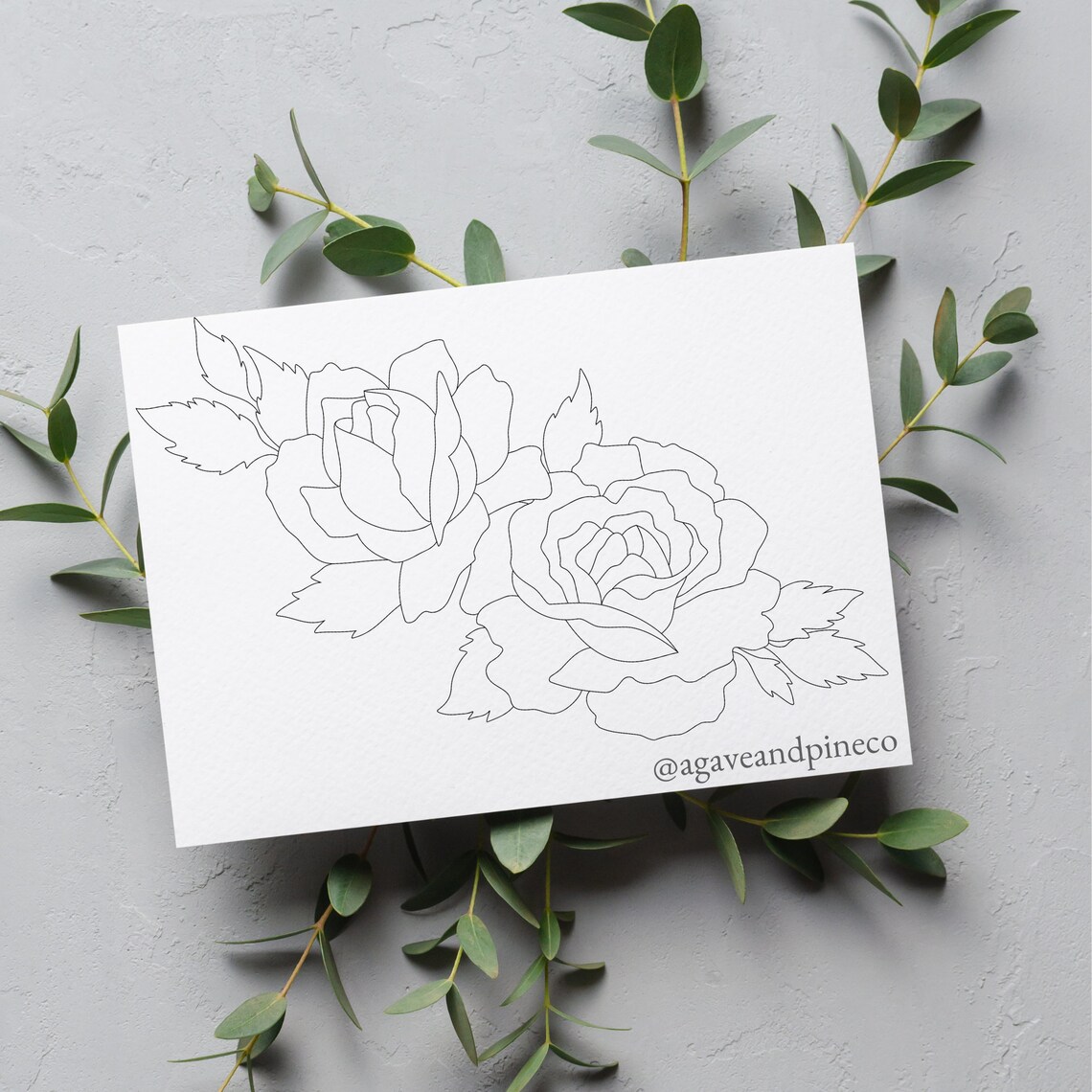 Rose Template / Single Line Laser File / Laser Template - Etsy