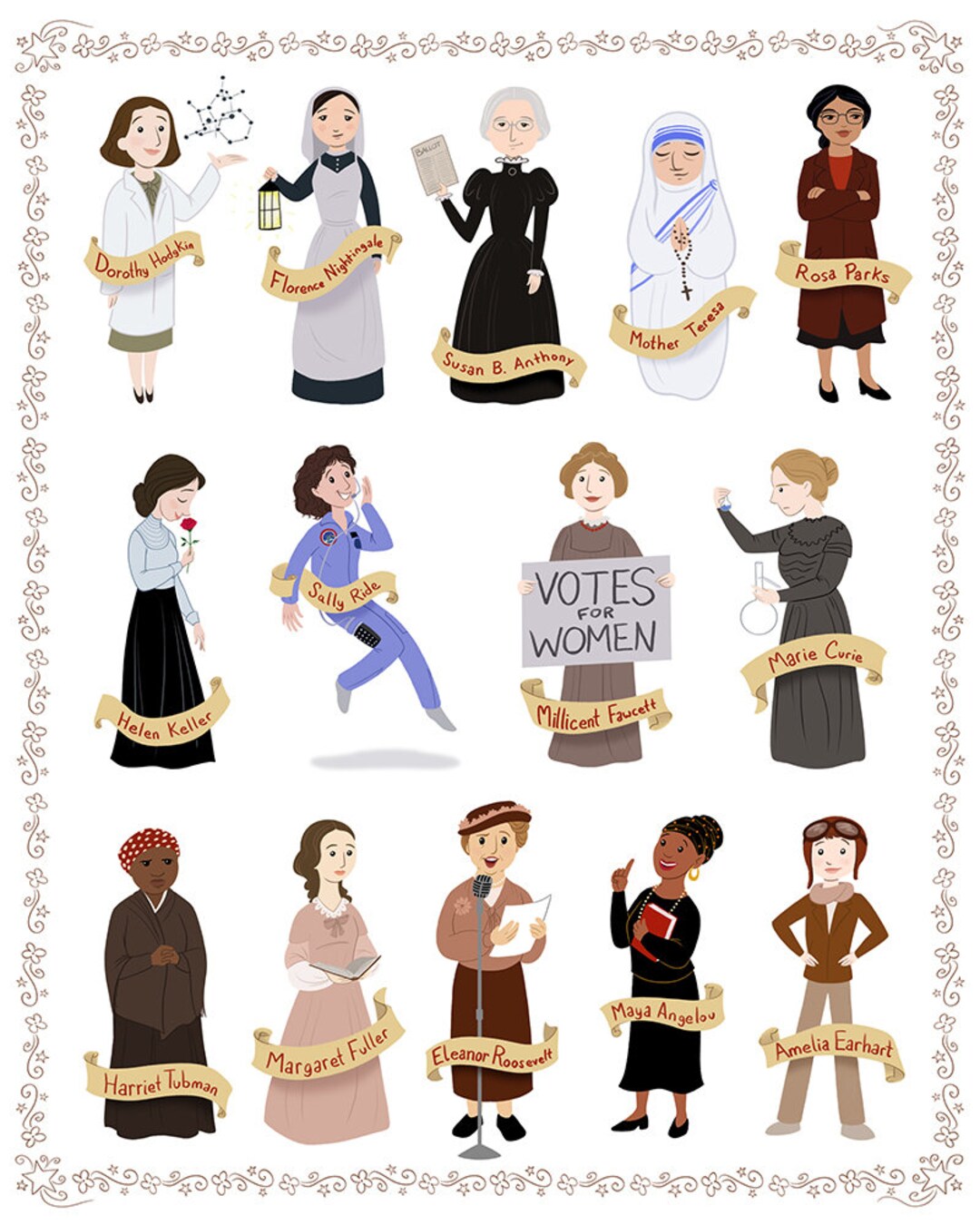 Women in History I, II, & III, 8x10 - Etsy