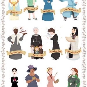 Women in History I, II, & III, 11x17 - Etsy