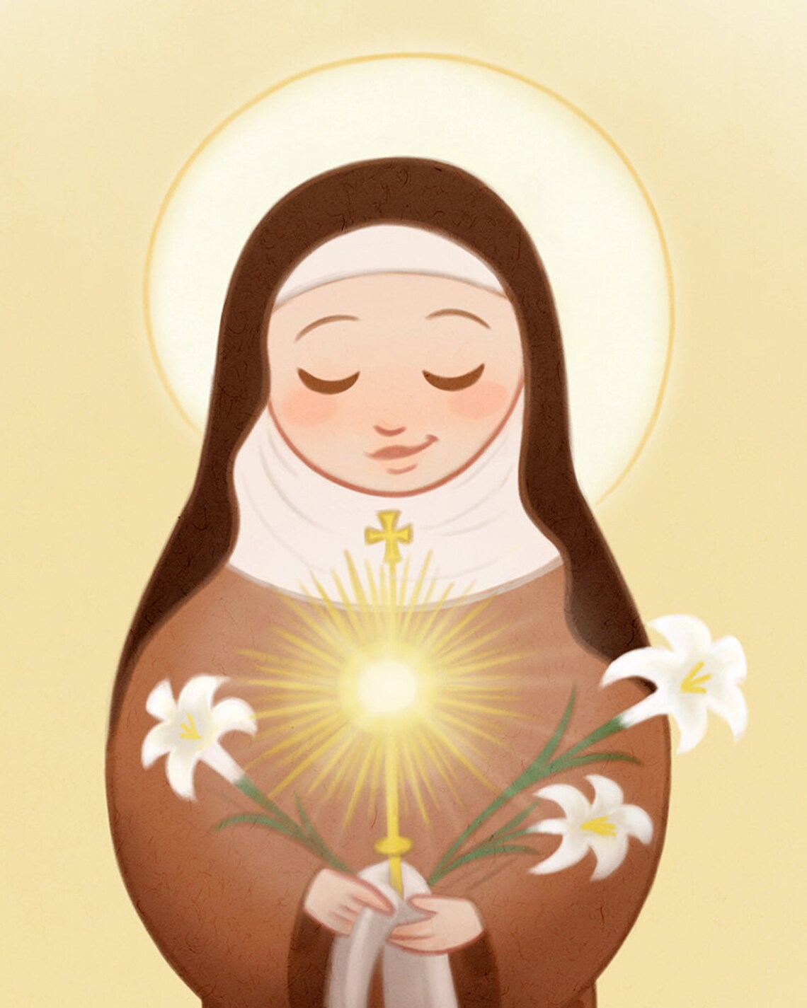 Saint Clare of Assisi 8x10 - Etsy