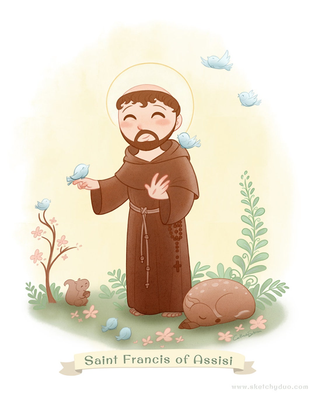 Saint Francis of Assisi, 8x10 - Etsy