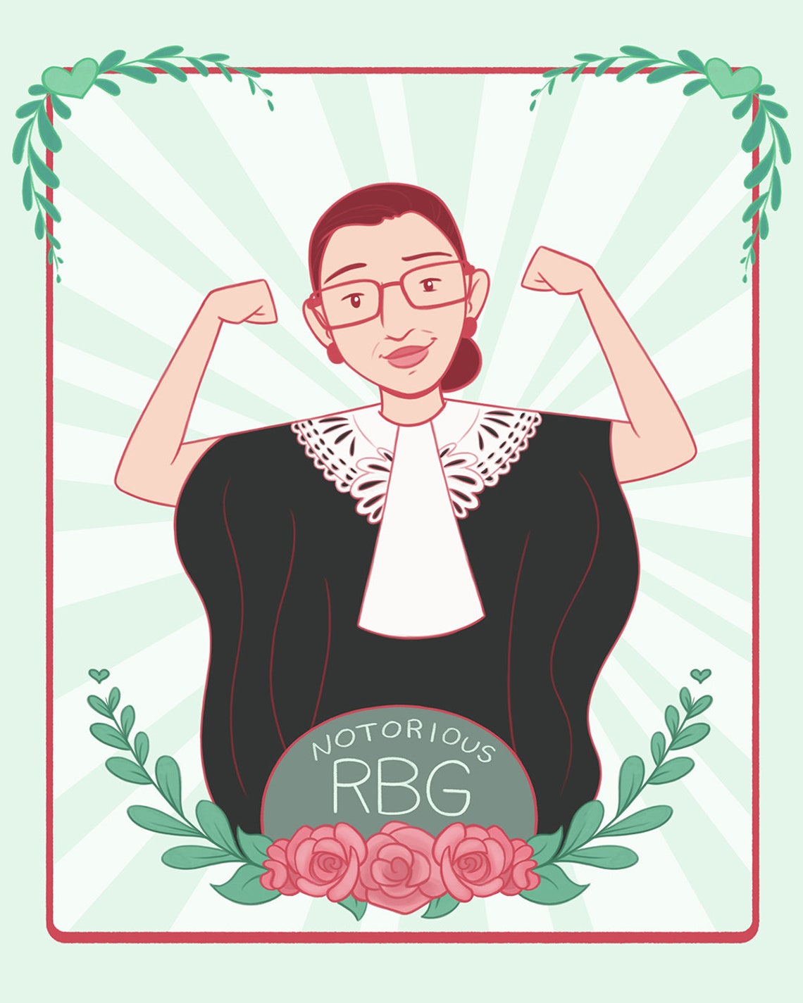 Notorious RBG 8x10 - Etsy