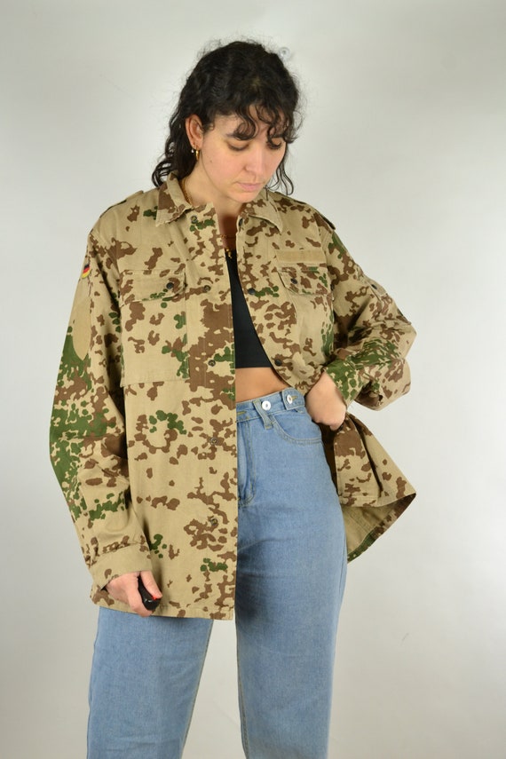 Vintage German Army Women Military Uniform Jacket - Gem