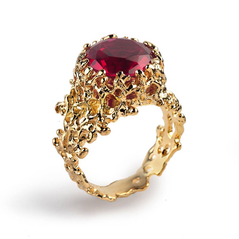 Red Ruby Ring - Etsy