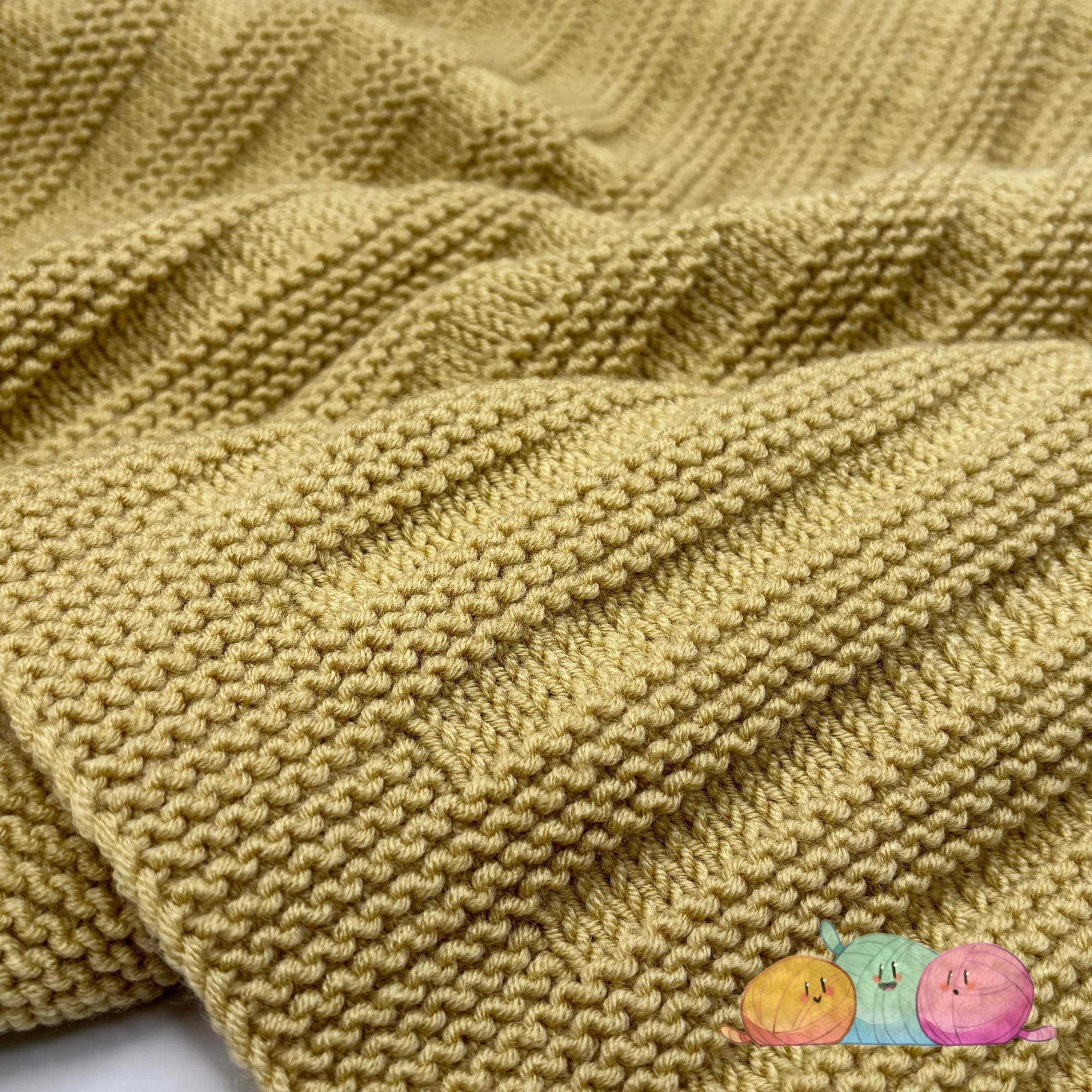 Riley Baby Blanket - Knitted Blanket Pattern - Etsy