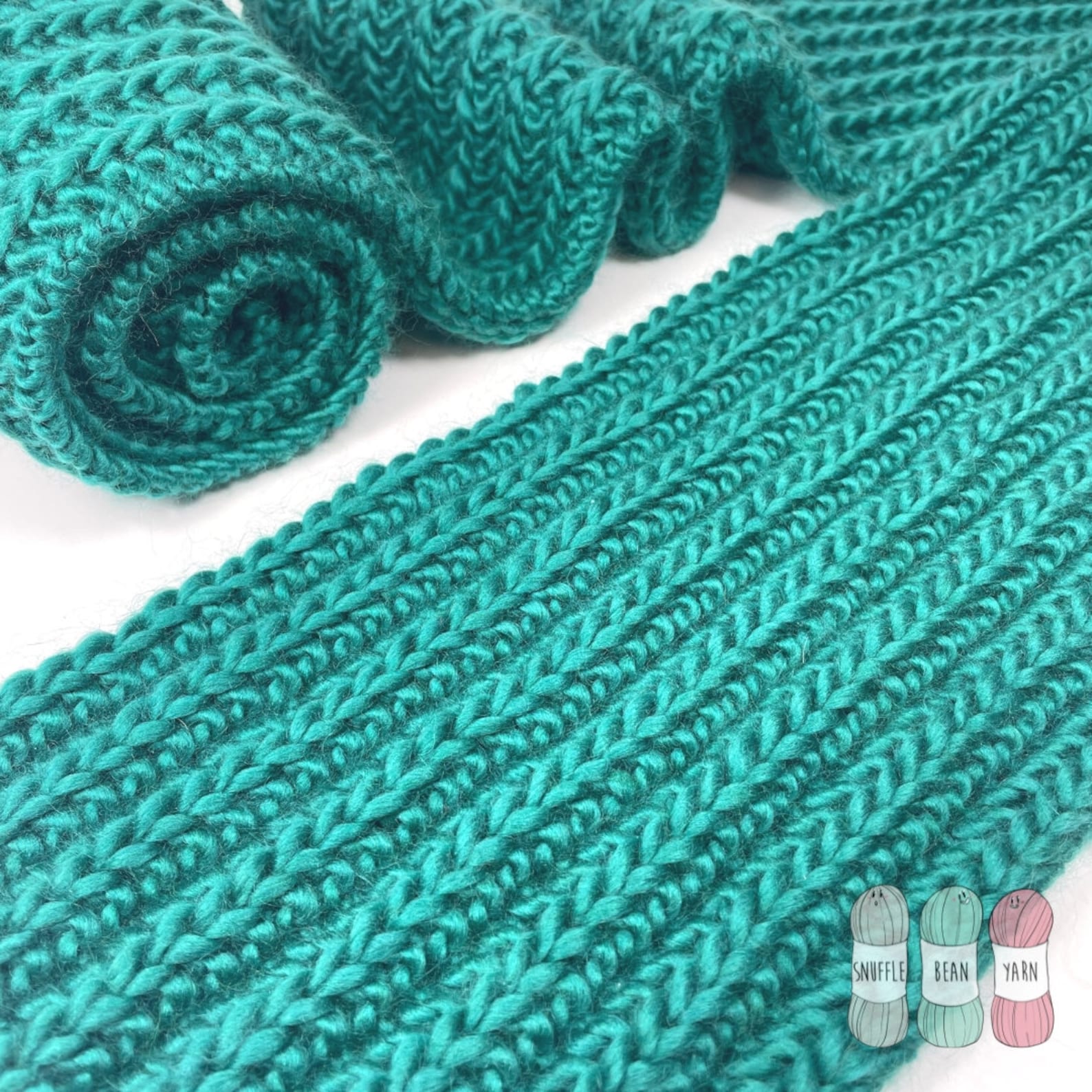 Chunky "no Purl" Ribbed Scarf - EASY Knitting Pattern - Etsy