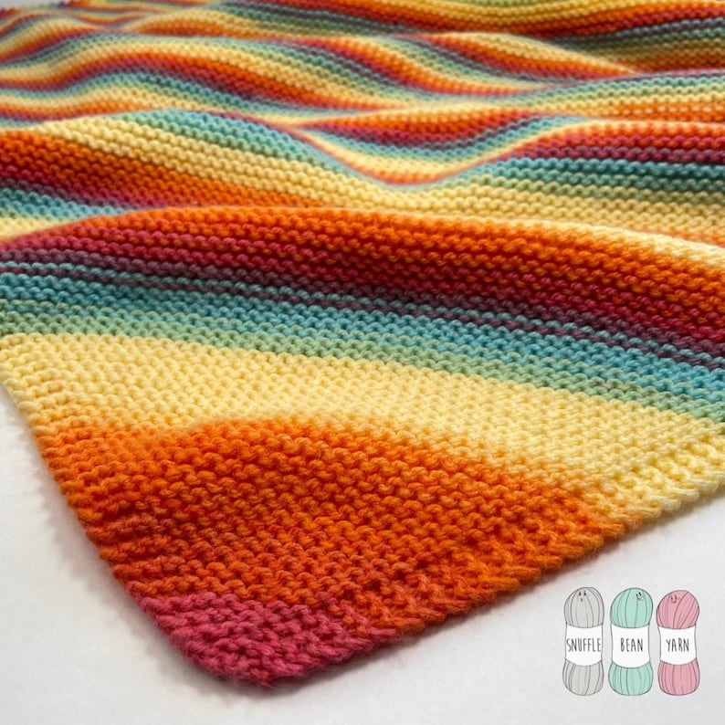 Reversible Blanket Bundle - Knitted Blanket Patterns - Etsy