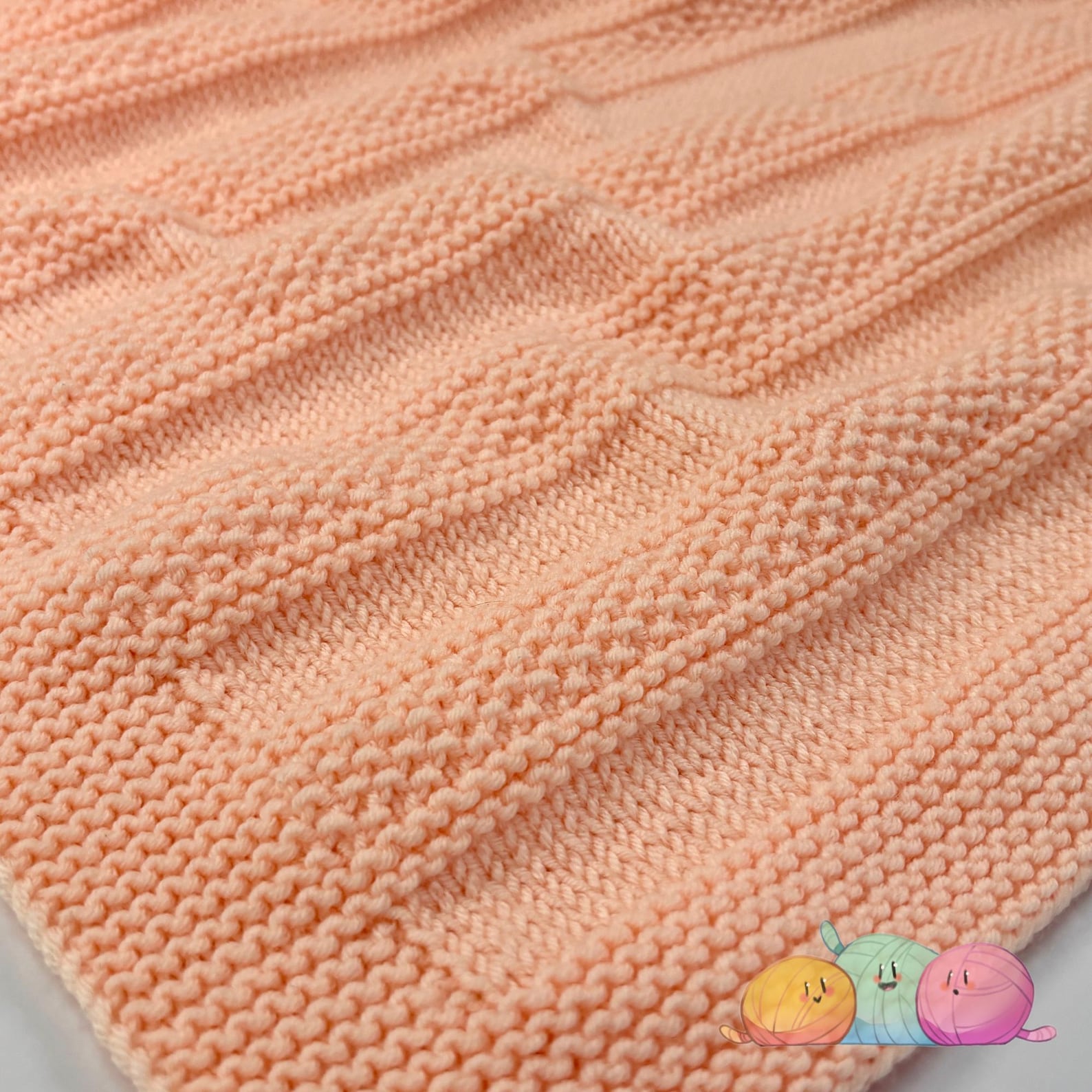 Pippa Baby Blanket - Knitted Blanket Pattern - Etsy