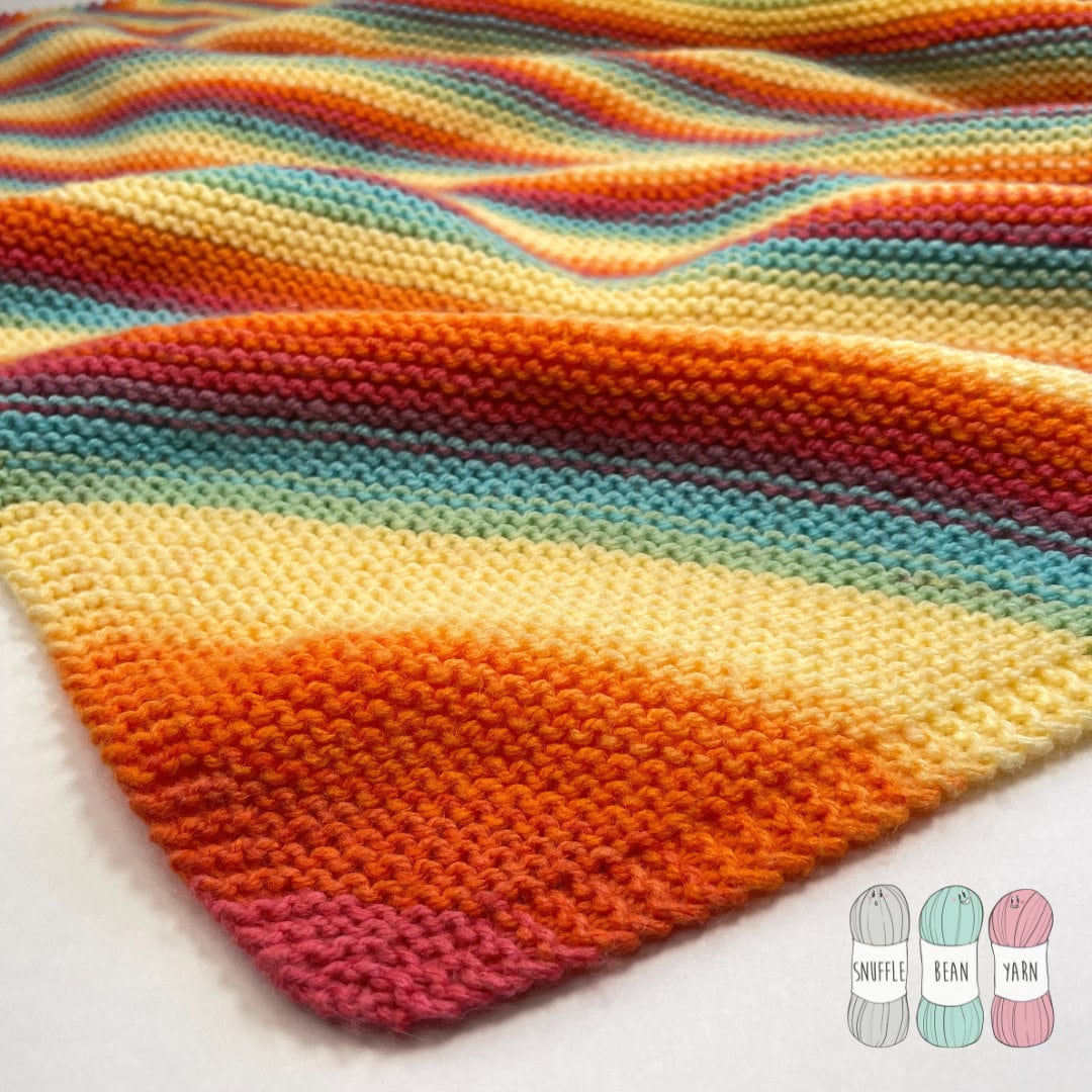Diagonal Baby Blanket - Knitted Blanket Pattern - Etsy