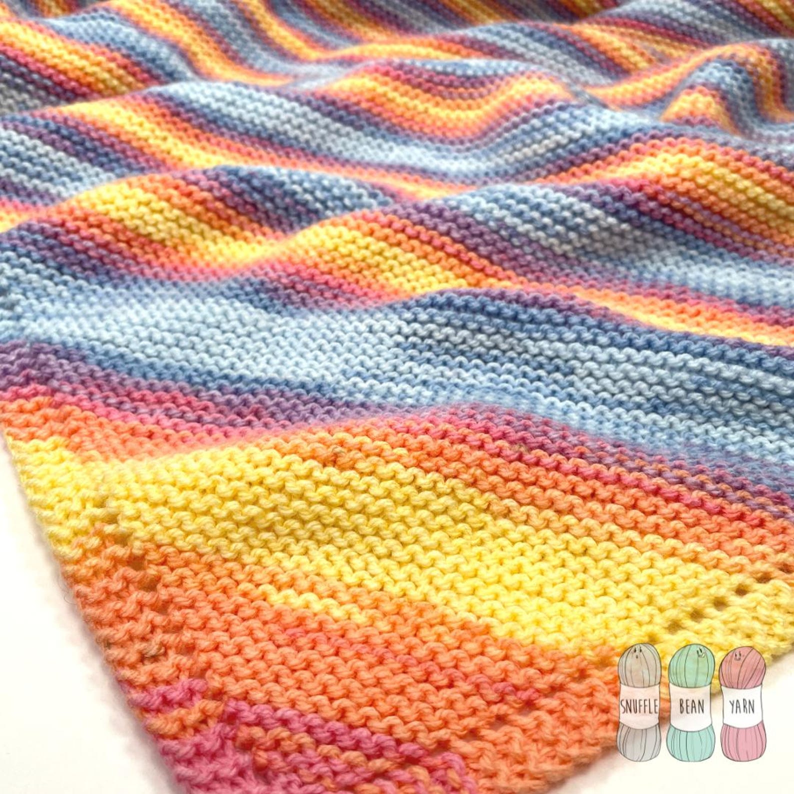 Reversible Blanket Bundle - Knitted Blanket Patterns - Etsy
