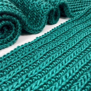 Chunky "no Purl" Ribbed Scarf - EASY Knitting Pattern - Etsy