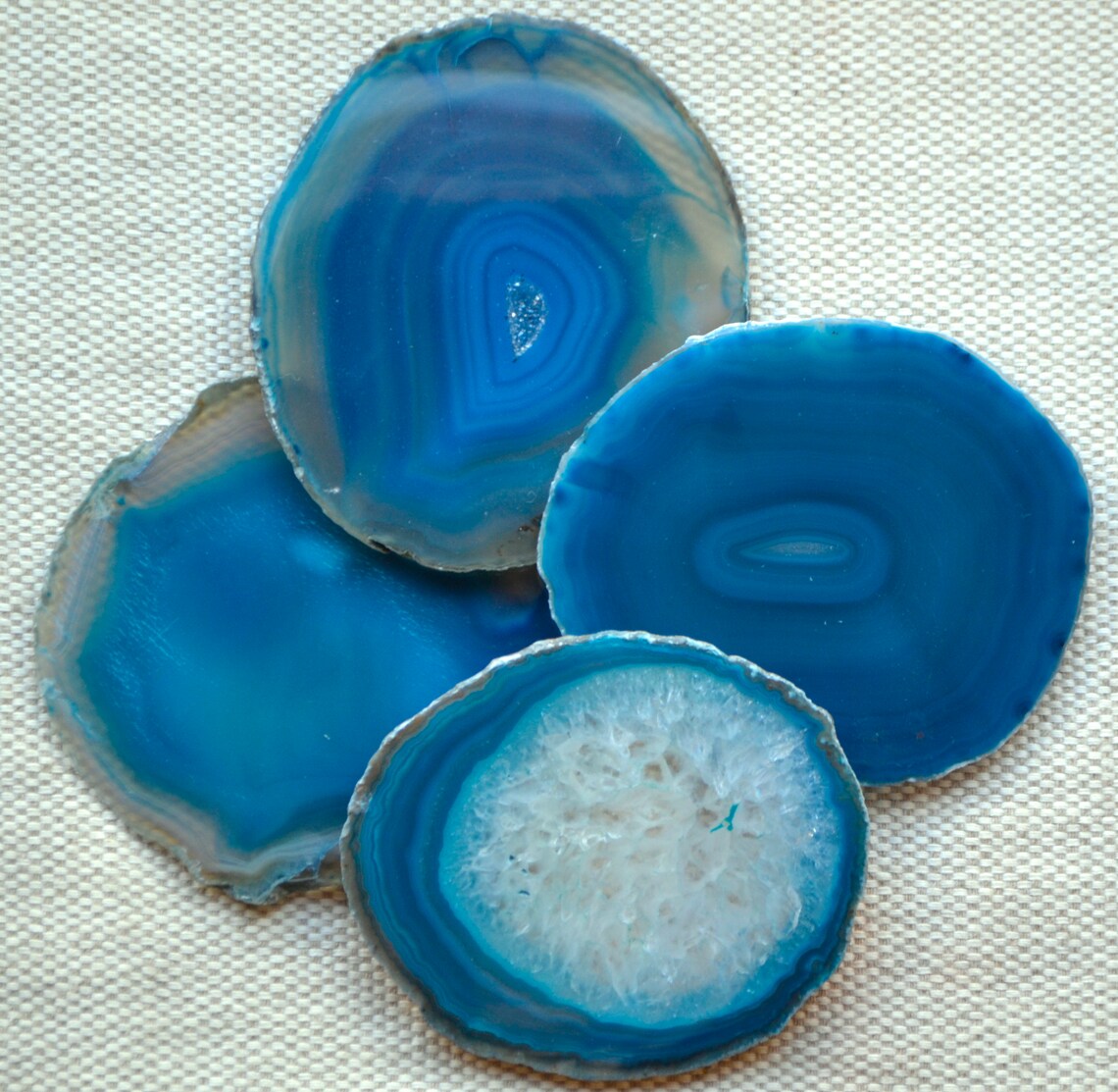Extra Large Size TEAL BLUE TURQUOISE Brazilian Agate Slice - Etsy