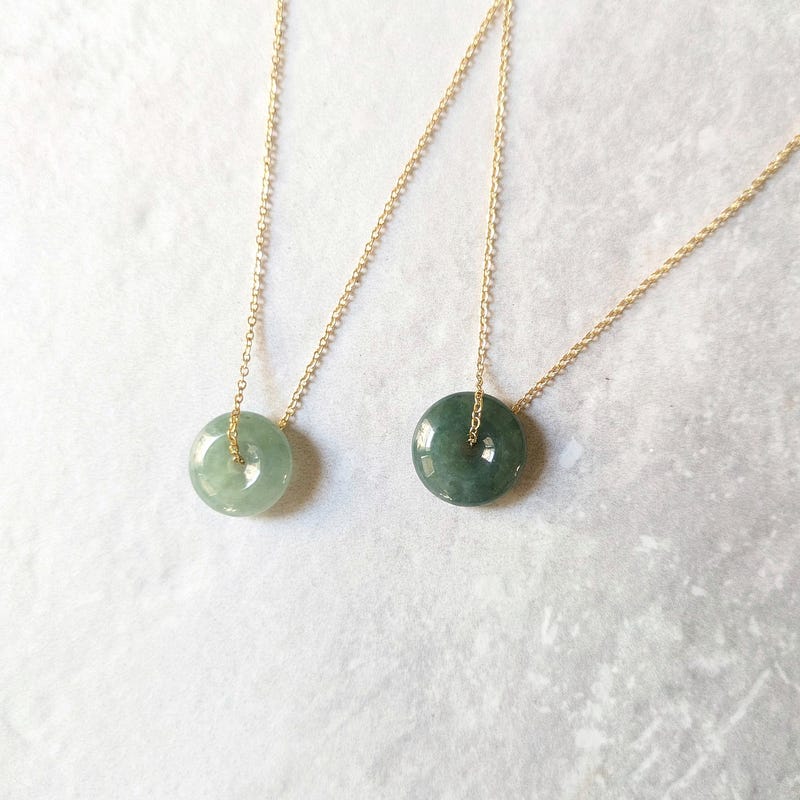 Jade Circle Pendant - Etsy
