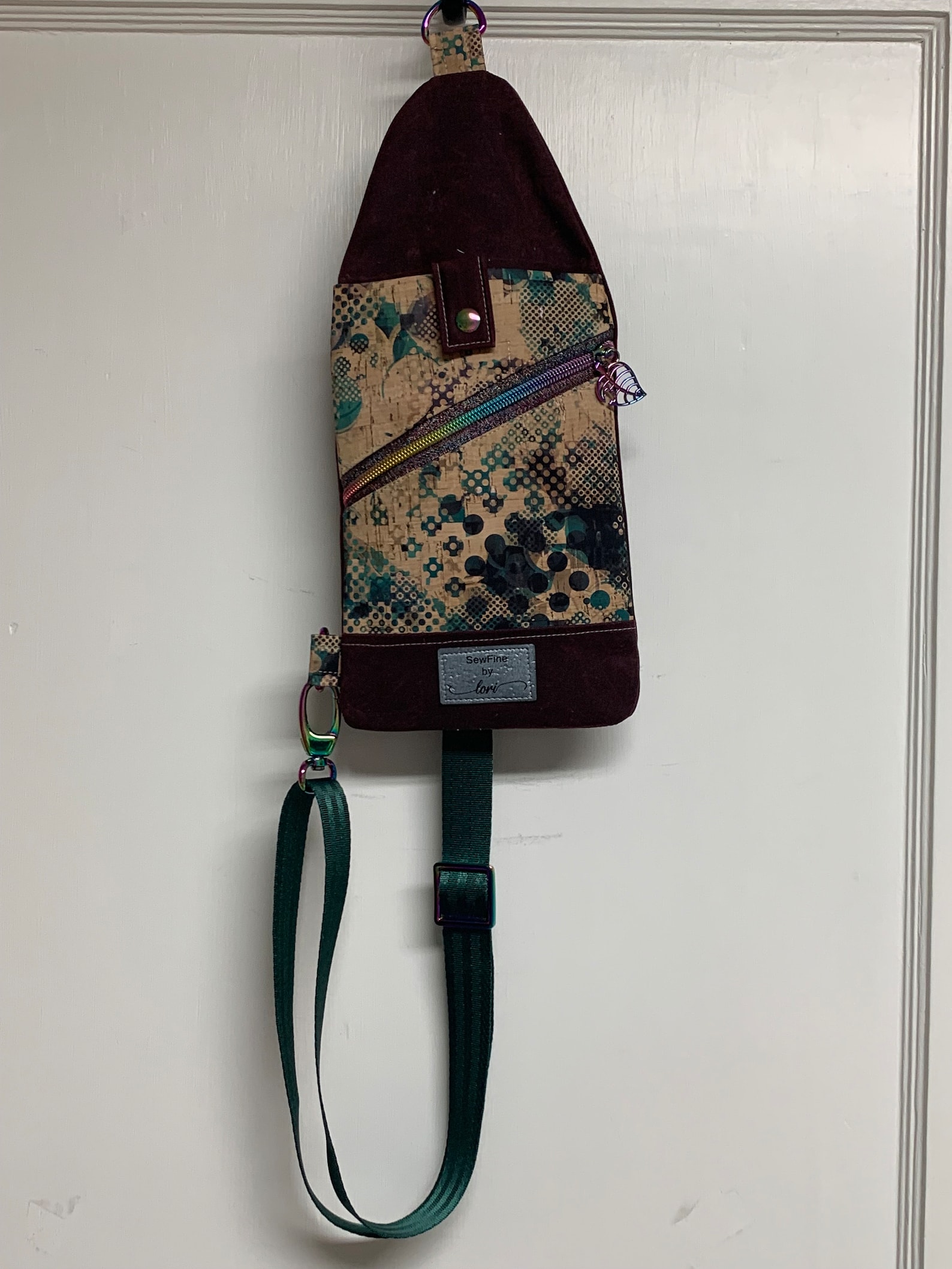 Mini Traveler Sling Pouch: by Kandou Patterns - Cork and Waxed Canvas ...