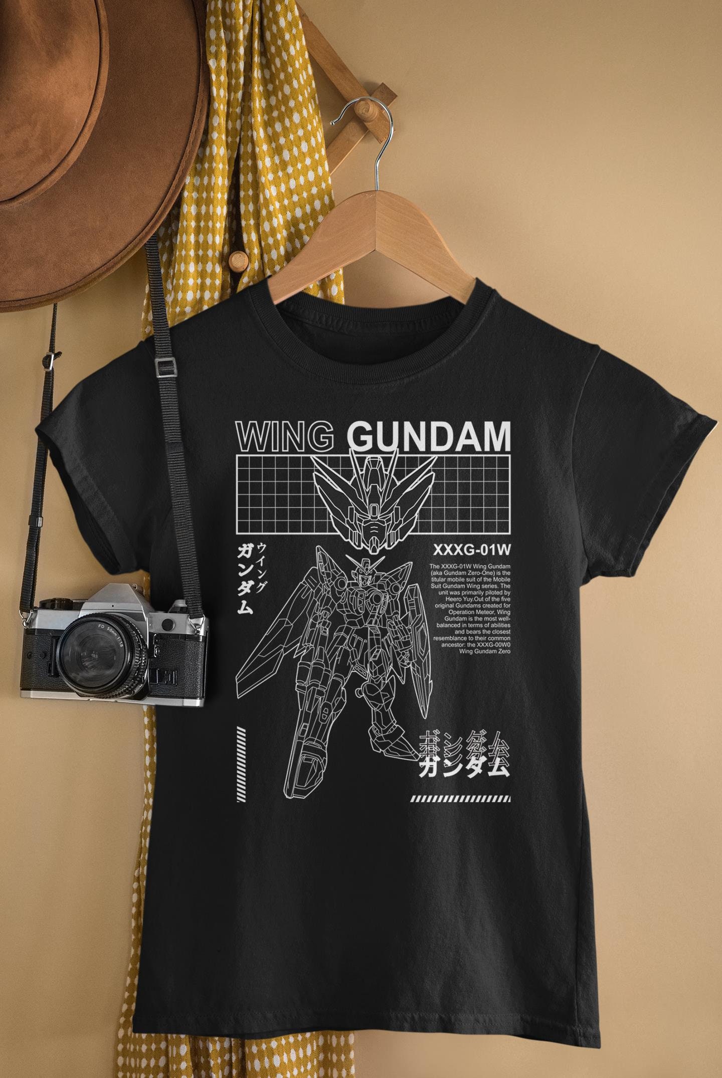 Aile Gundam Anime Manga Japon Mecha Robot Gunpla T-Shirt