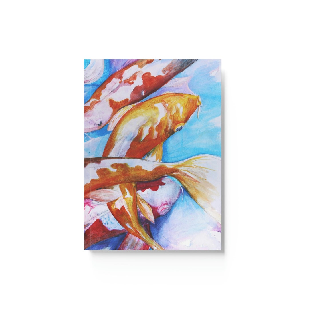 Watercolor Koi Hard Backed Journal - Etsy