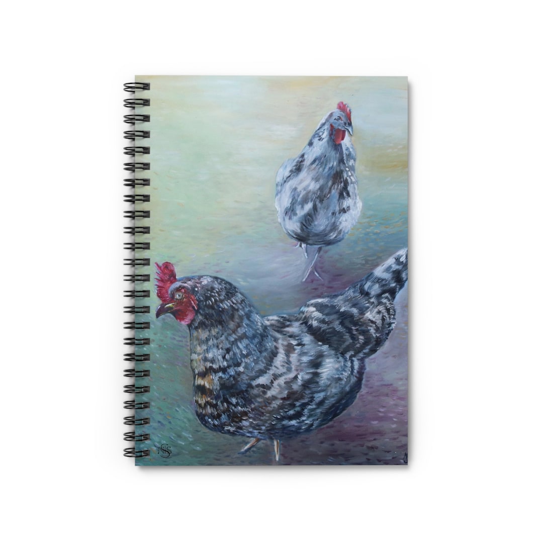 Chickens Crossing the Road, Spiral Notebook - Ruled Line - Etsy