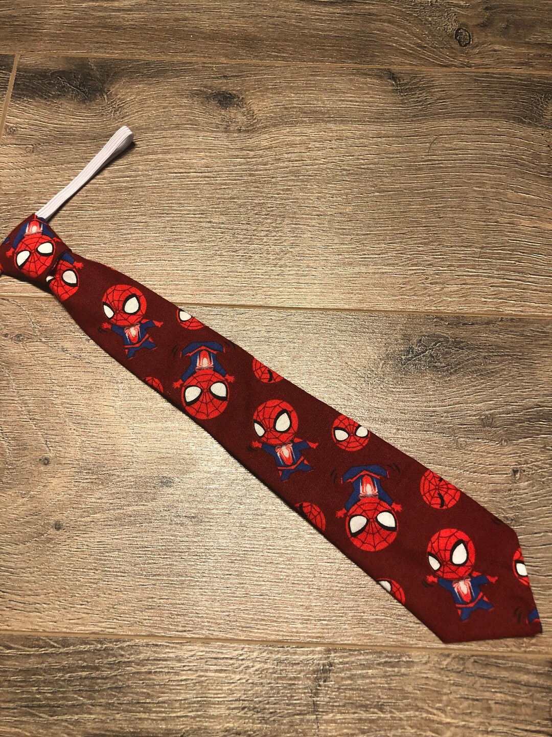 Adjustable Childrens Large Head Spider Man Tie - Etsy