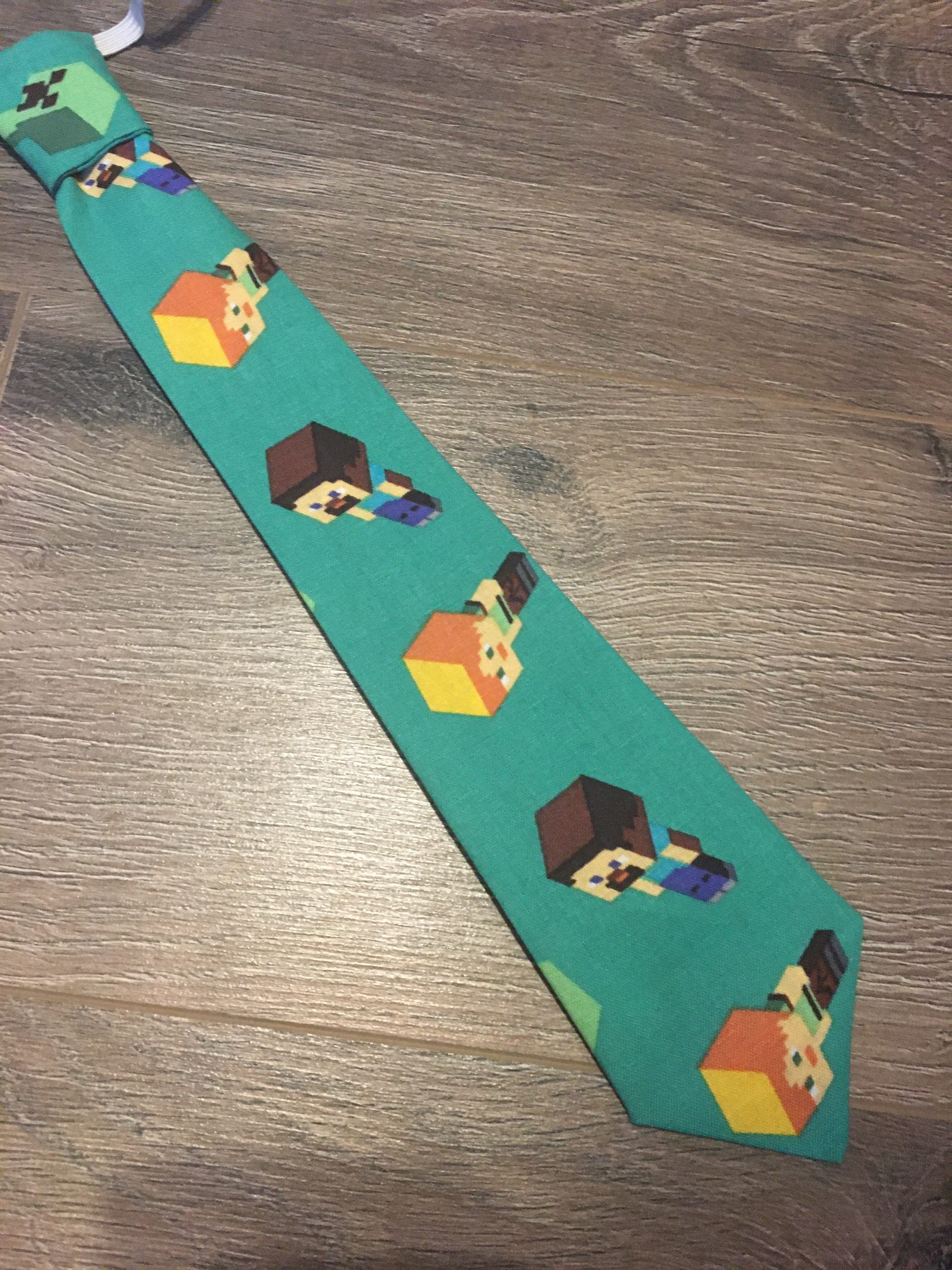 Adjustable Child's Minecraft tie | Etsy