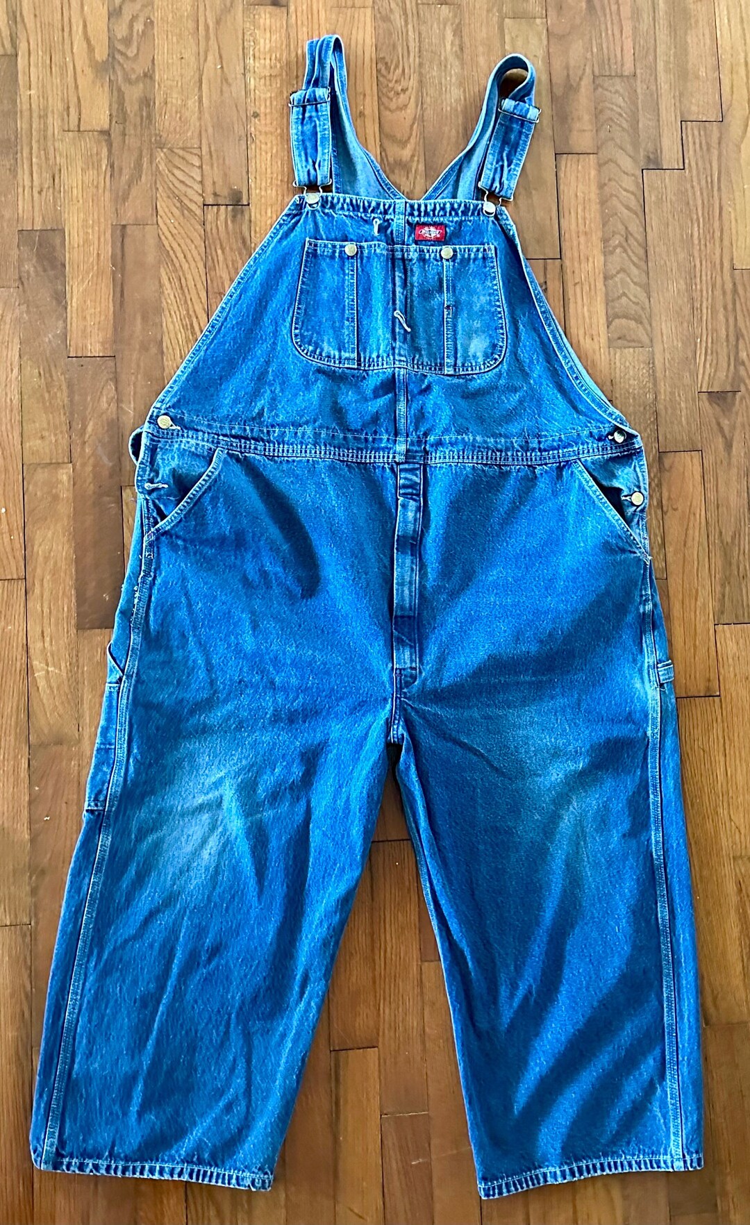 Vintage Dickies Overalls 48 X 30, Faded Bib Overalls, Vintage Denim ...