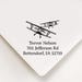 Aviation Return Address Stamp, Custom Stamp, Self Inking Stamp ...