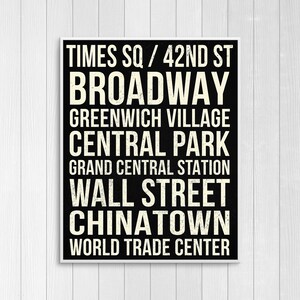 Personalized Subway Art - Travel Poster - Custom Subway Art Poster, NYC ...