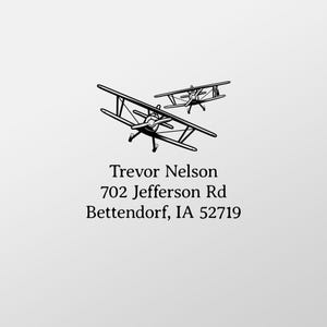 Aviation Return Address Stamp, Custom Stamp, Self Inking Stamp ...