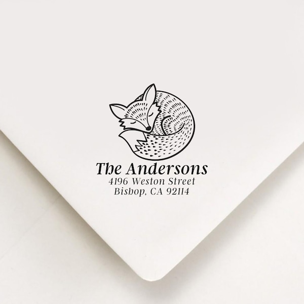 Fox Stamp - Etsy