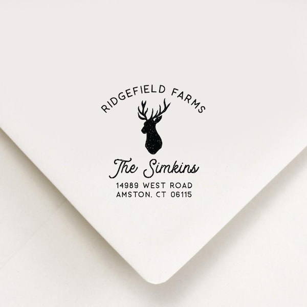 Deer Head Stamp - Etsy