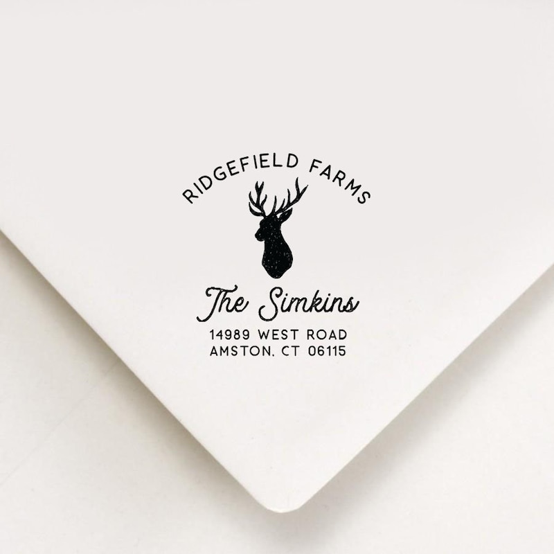 Western Address Stamp - Etsy