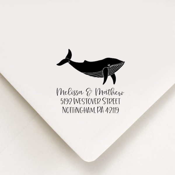 Whale Rubber Stamp - Etsy