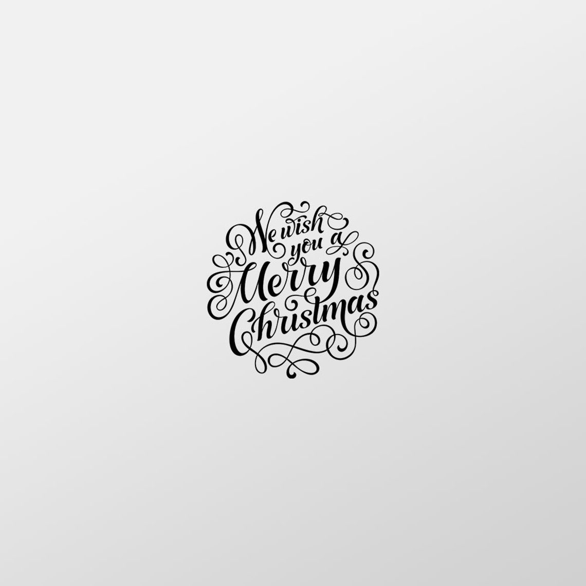 Round Holiday Stamp, Custom Stamp, Self Inking Stamp, Merry Christmas ...