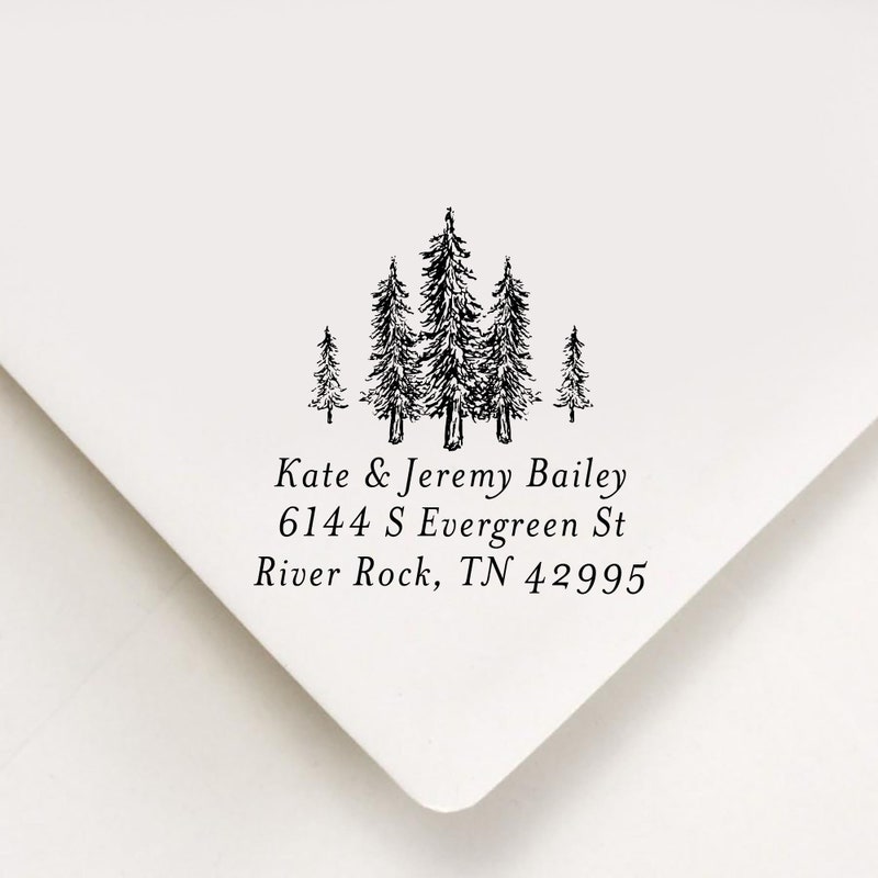 Pine Tree Stamp - Etsy