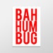 Funny Christmas Card, Funny Holiday Card, Bah Hum Bug Christmas Card ...