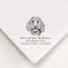 Goldendoodle Address Stamp, Custom Stamp, Self Inking Stamp, Dog ...