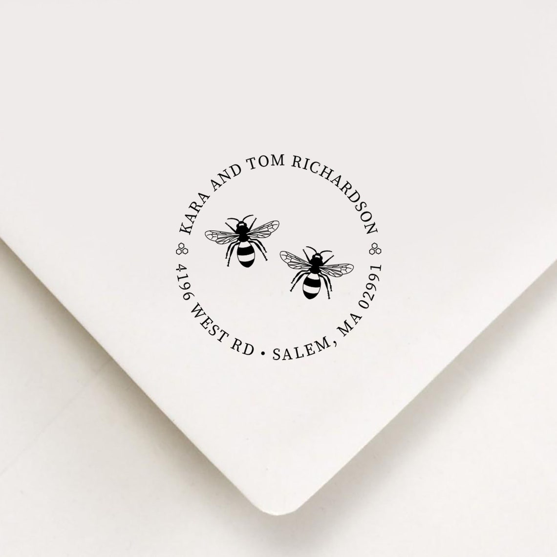 Bee Keeper Gifts Honey Bee Address Stamp Self Inking Return Address ...