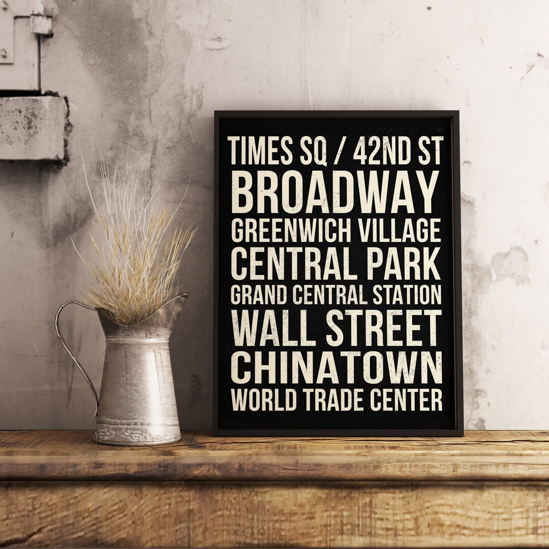 Personalized Subway Art - Travel Poster - Custom Subway Art Poster, NYC ...