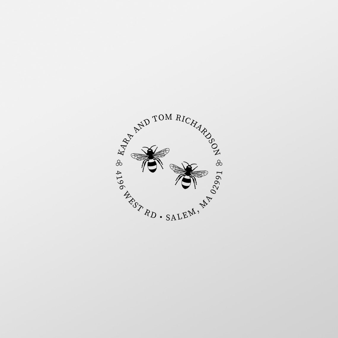 Bee Keeper Gifts Honey Bee Address Stamp Self Inking Return Address ...