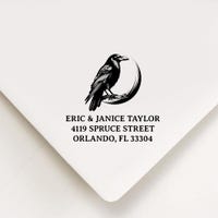 Raven Stamp / Personalized Stamp / Raven Gifts - Etsy Canada