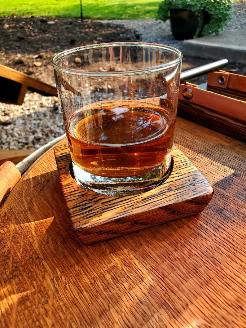 Bourbon Barrel Coasters Whiskey Coasters Bourbon Gifts Whiskey - Etsy